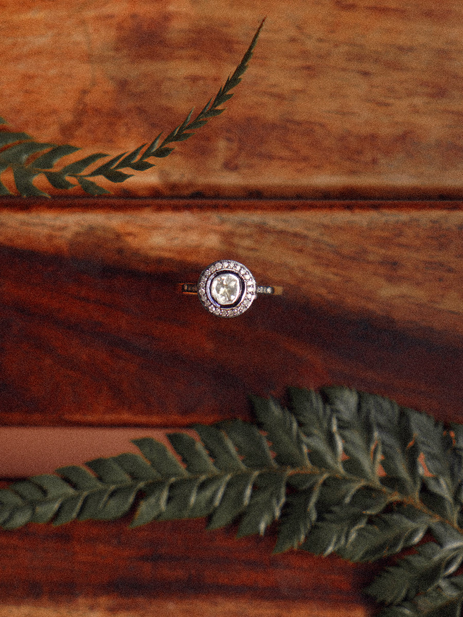 Soraya Round Shape Polki Ring – Silverline Jewellery